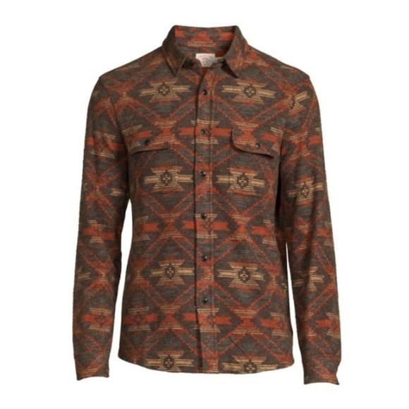 Faherty | Shirts | Faherty Legend Sweater Flannel Shirt Aztec Southwest ...
